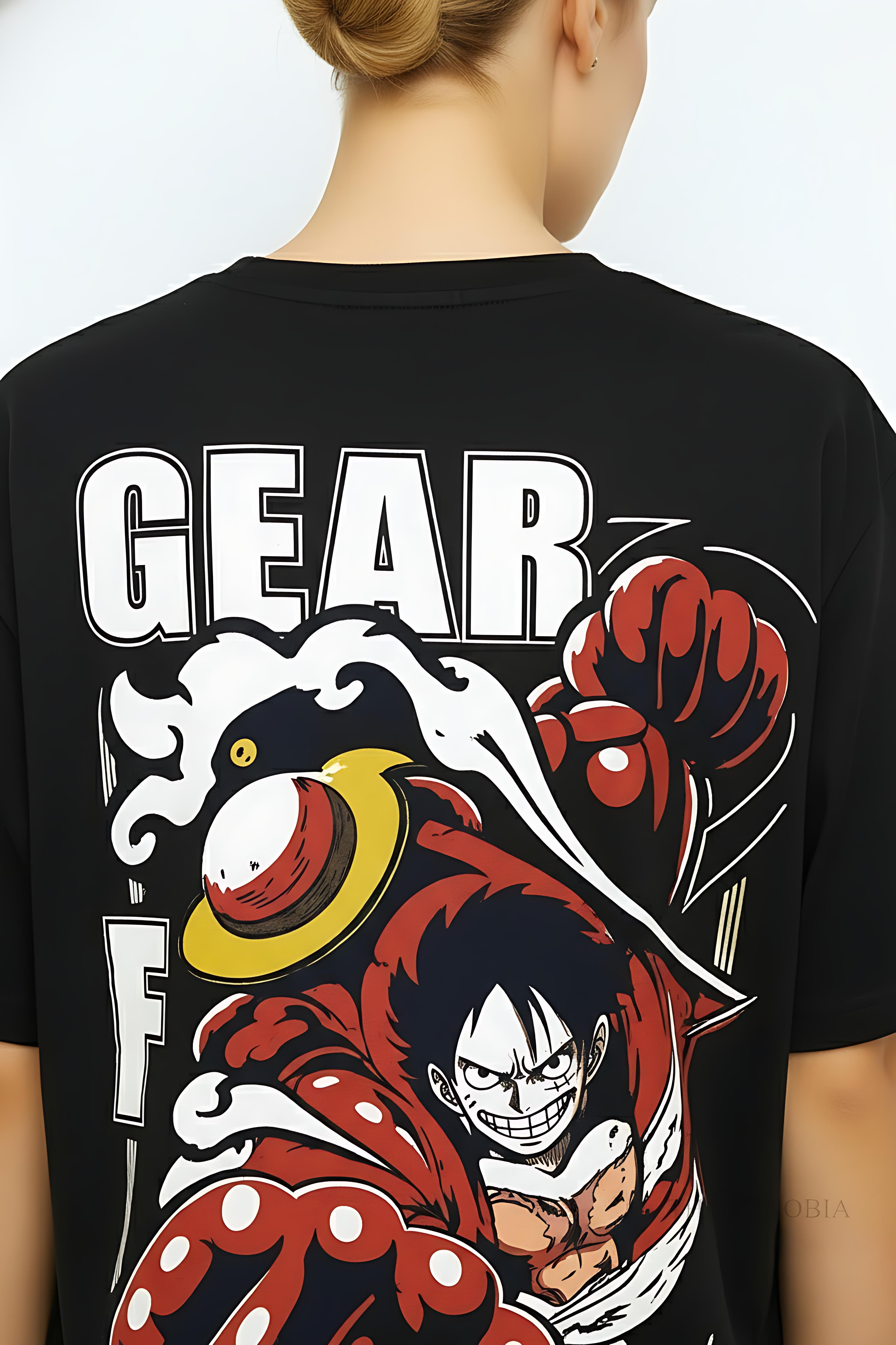 THE ZENOBIA Gear Fourth Power Unisex Oversized T-Shirt | Anime ...